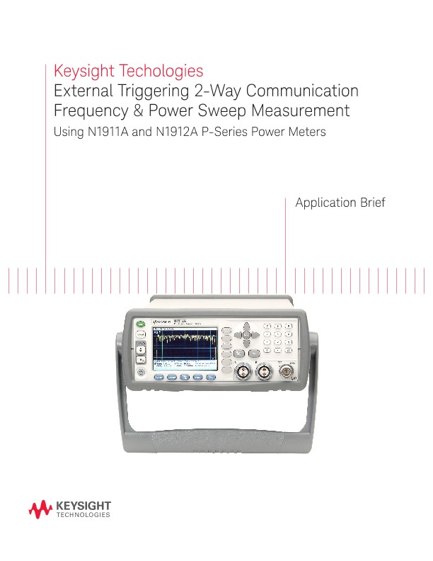 External Triggering 2-Way Frequency & Power Sweep Measurement PDF Asset Page | Keysight